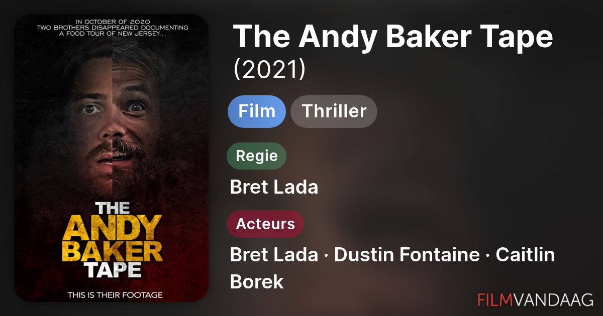 The Andy Baker Tape (film, 2021) - FilmVandaag.nl