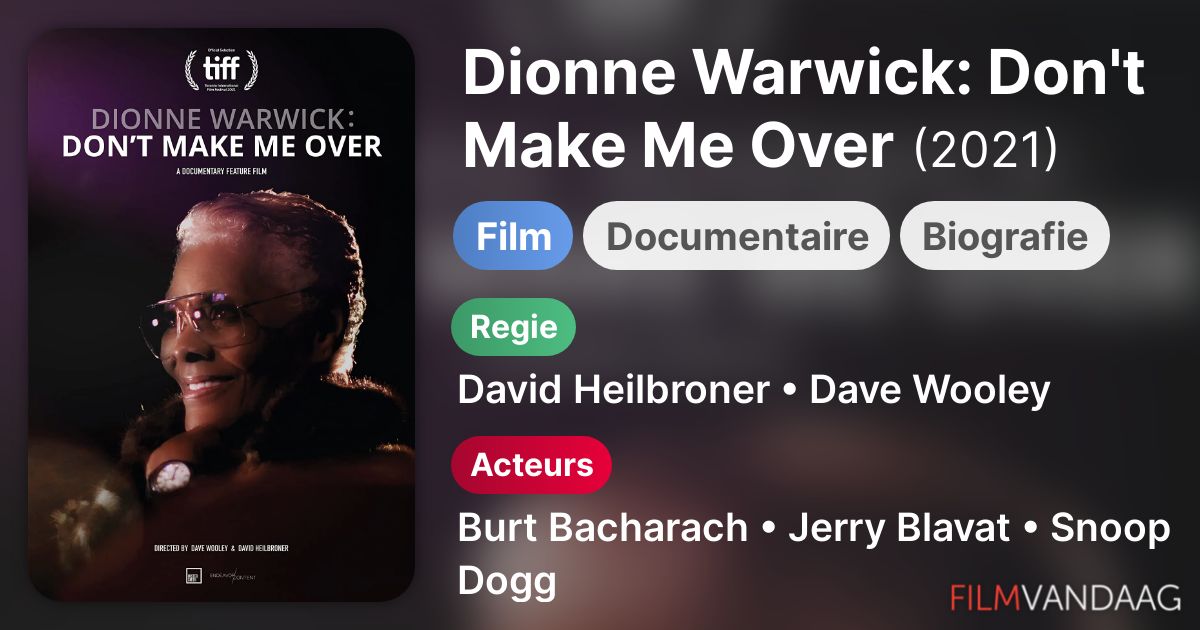 Dionne Warwick: Don't Make Me Over (film, 2021) - FilmVandaag.nl