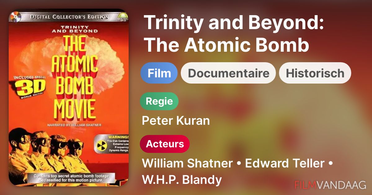 Trinity and Beyond: The Atomic Bomb Movie (film, 1995) - FilmVandaag.nl