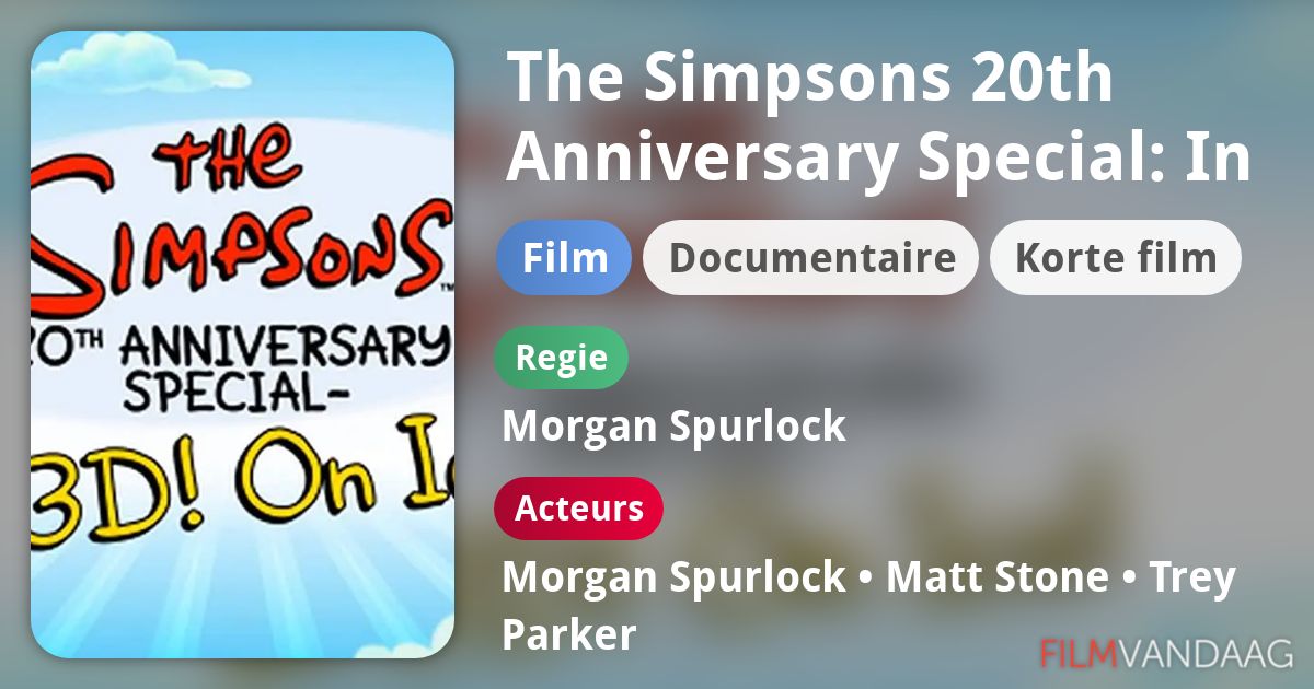 The Simpsons 20th Anniversary Special: In 3-D! On Ice! (film, 2010 ...