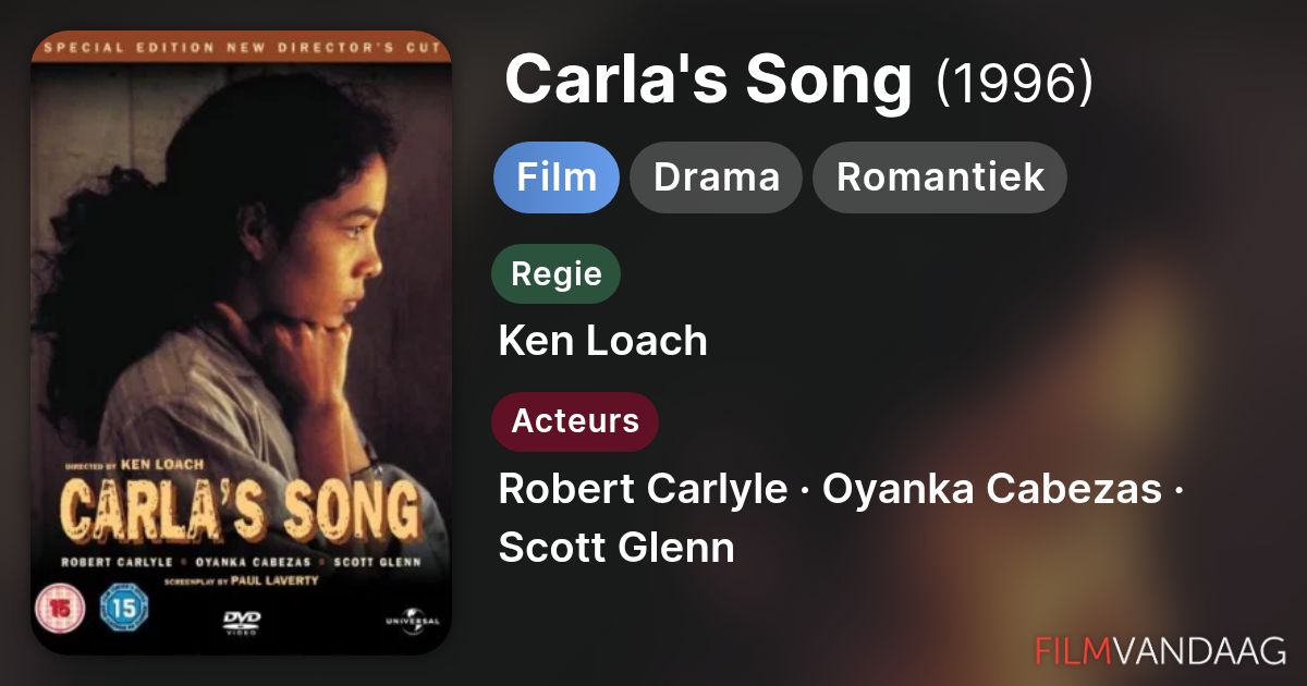Carla's Song (film, 1996) - FilmVandaag.nl