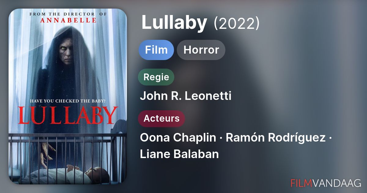Lullaby (film, 2022) - FilmVandaag.nl