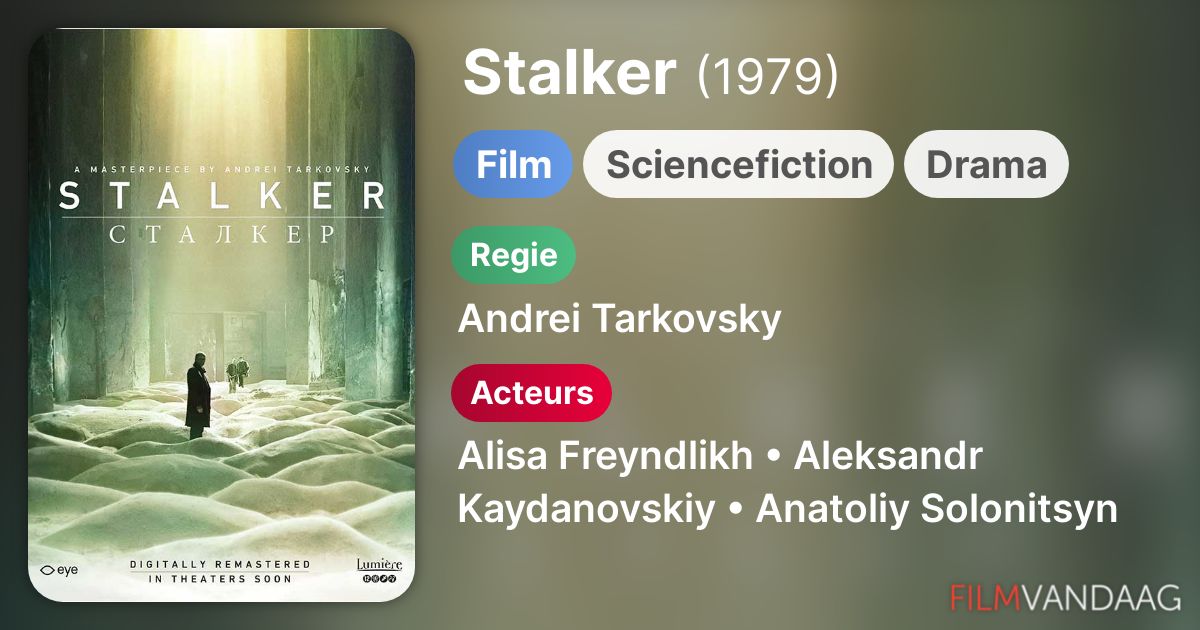 Stalker (film, 1979) - FilmVandaag.nl