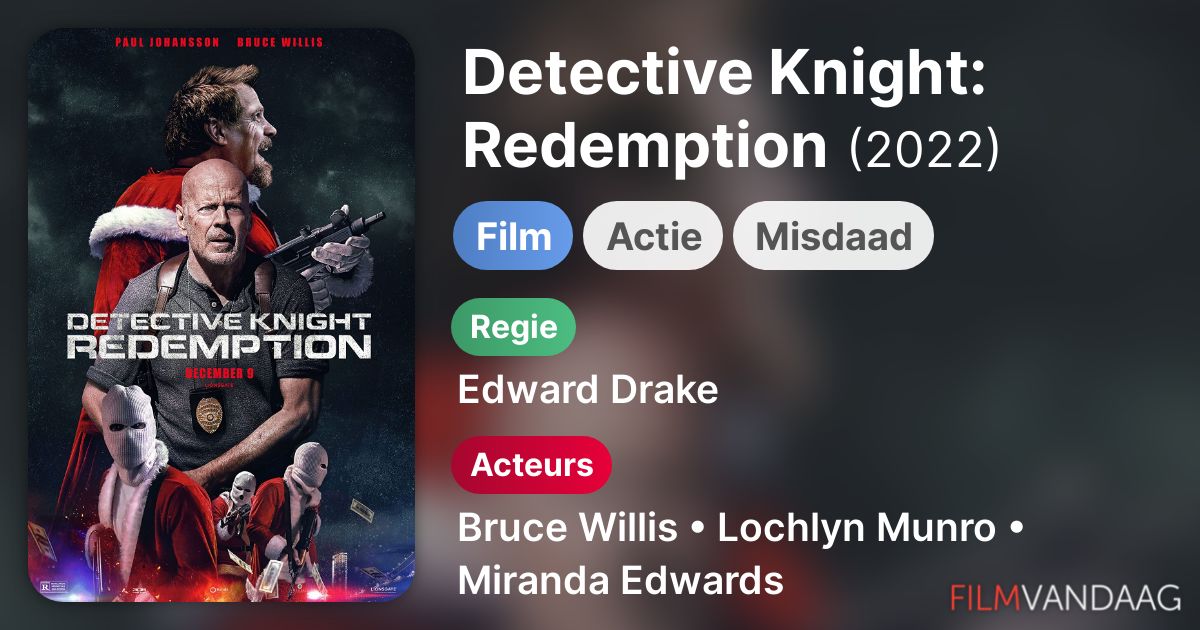 Detective Knight: Redemption (film, 2022) - FilmVandaag.nl