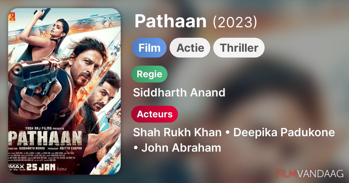 Pathaan (film, 2023) - FilmVandaag.nl