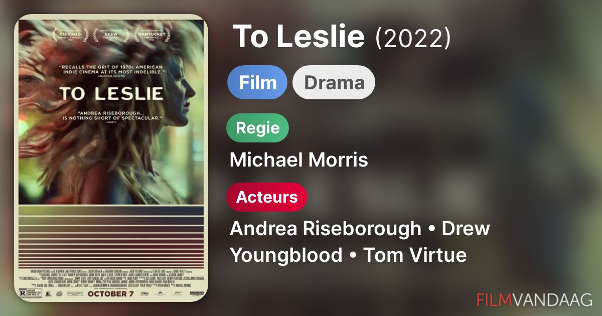 To Leslie (film, 2022) - FilmVandaag.nl
