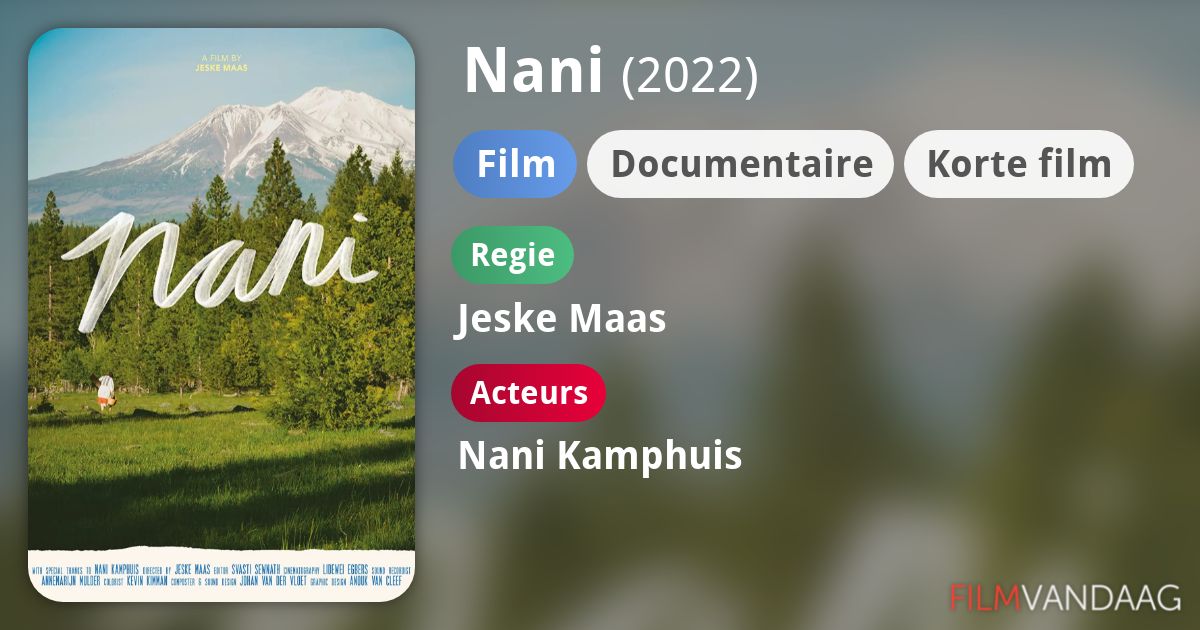 Nani (film, 2022) - FilmVandaag.nl