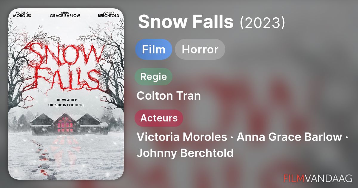 Snow Falls (film, 2023) - FilmVandaag.nl