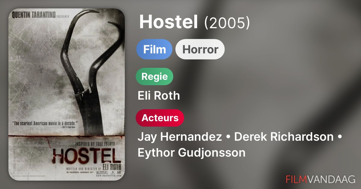 Hostel (film, 2005) - FilmVandaag.nl