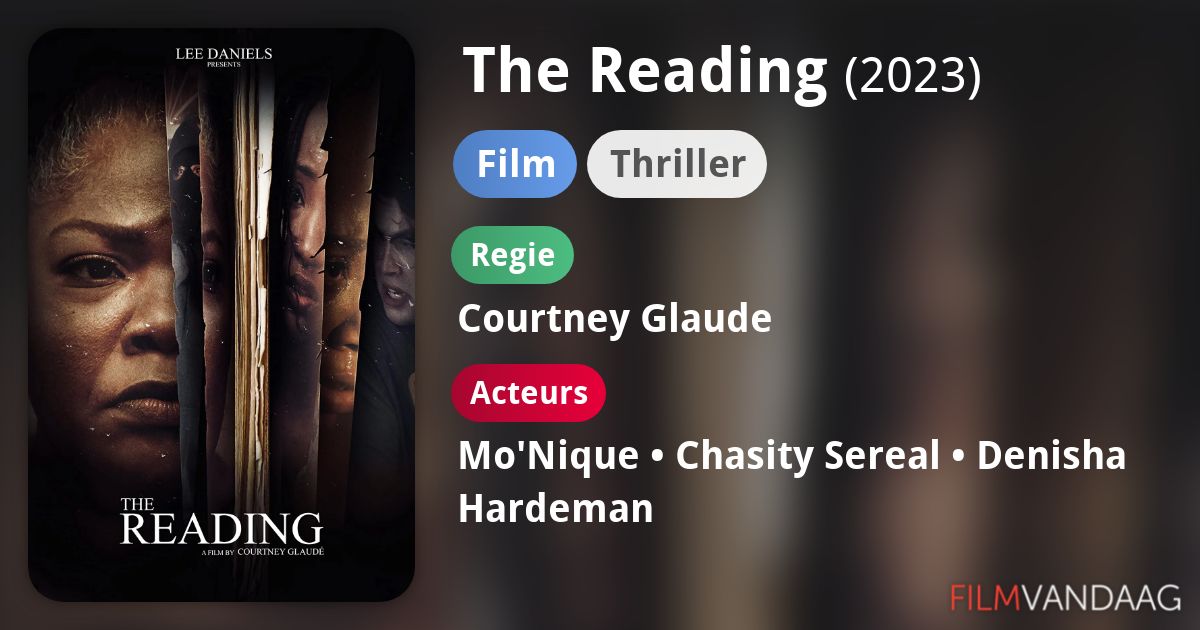 The Reading (film, 2023) kopen op dvd of blu-ray - FilmVandaag.nl
