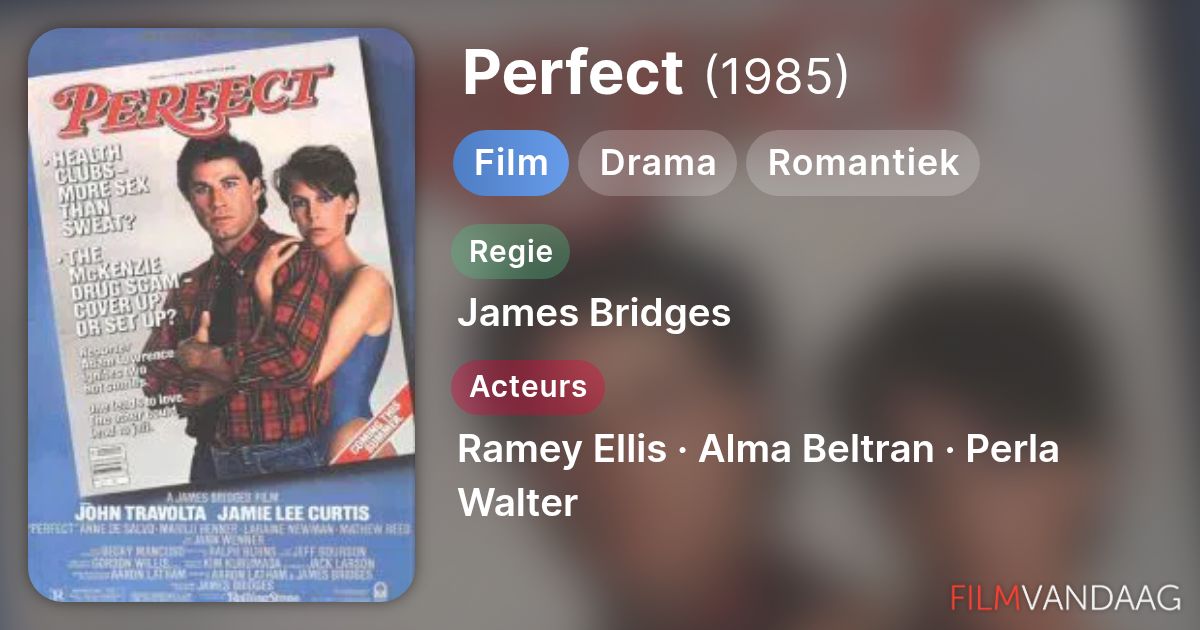 Perfect (film, 1985) - FilmVandaag.nl