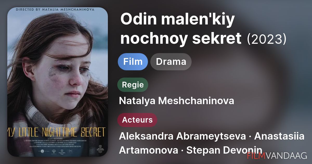 Odin malen'kiy nochnoy sekret (film, 2023) kopen op dvd of blu-ray ...