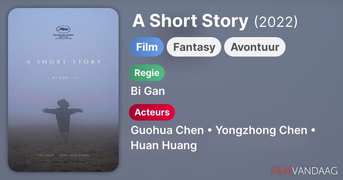 A Short Story (film, 2022) - FilmVandaag.nl