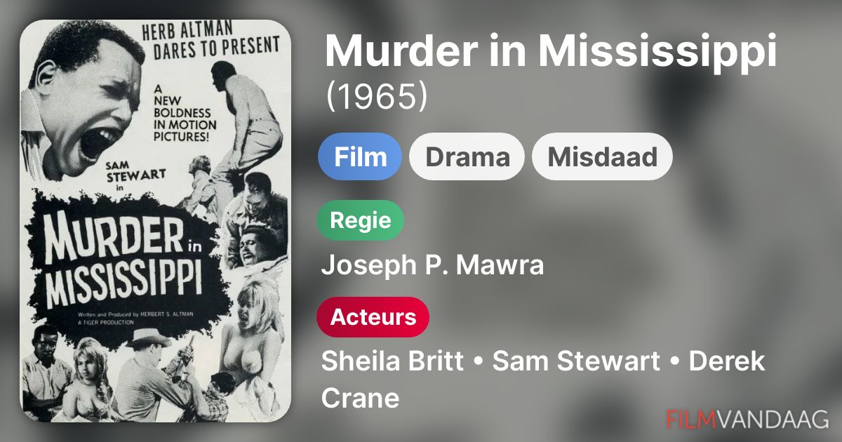 Murder in Mississippi (film, 1965) - FilmVandaag.nl