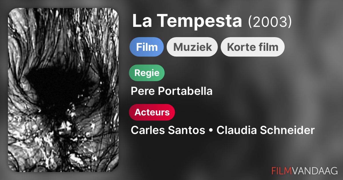 La Tempesta (film, 2003) - FilmVandaag.nl