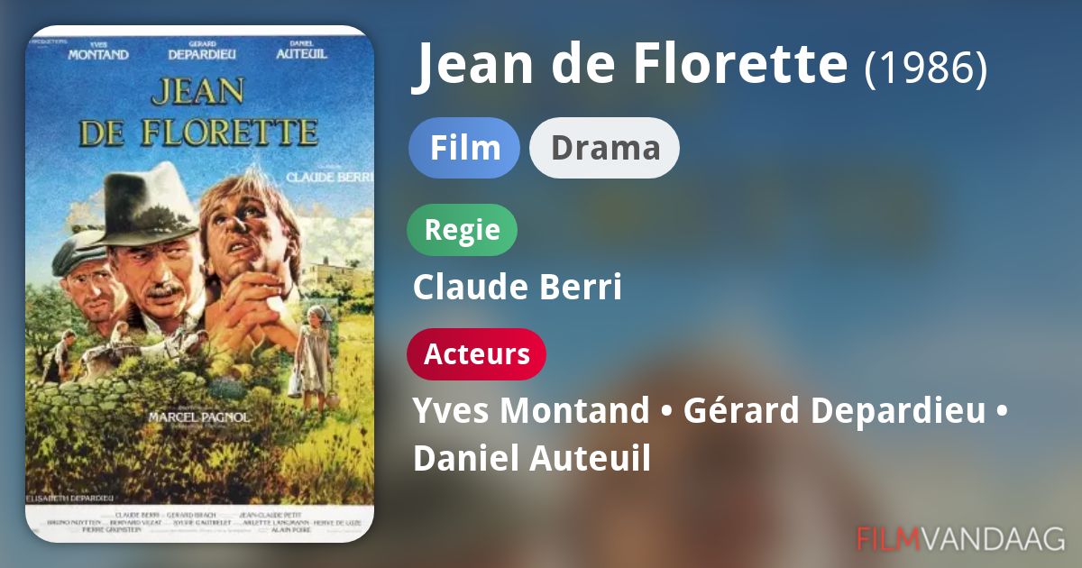Nieuws over Jean de Florette (film, 1986) - FilmVandaag.nl