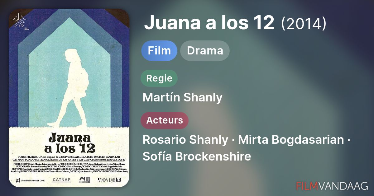 Juana a los 12 (film, 2014) kopen op dvd of blu-ray - FilmVandaag.nl