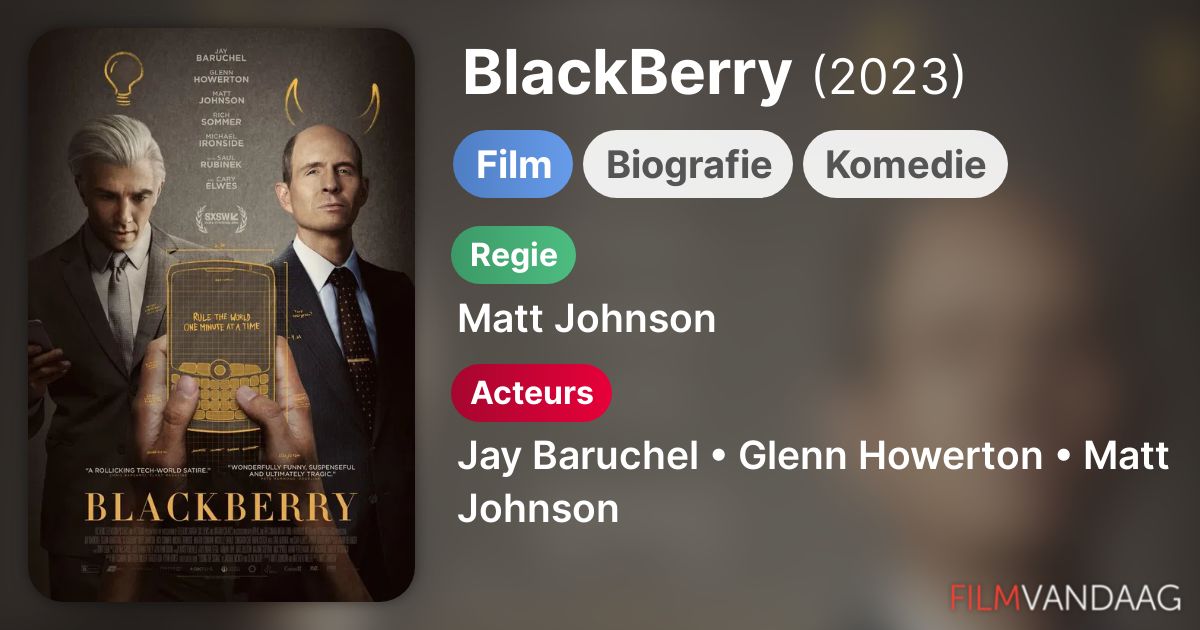 BlackBerry (film, 2023) - FilmVandaag.nl