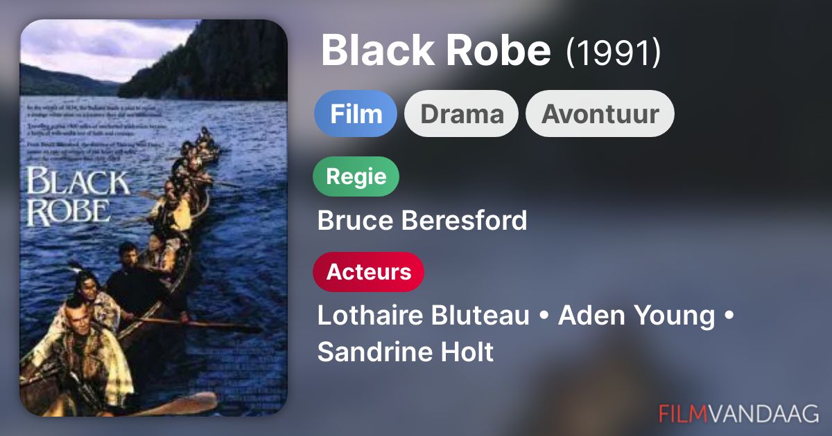 Black Robe (film, 1991) kopen op dvd of blu-ray - FilmVandaag.nl
