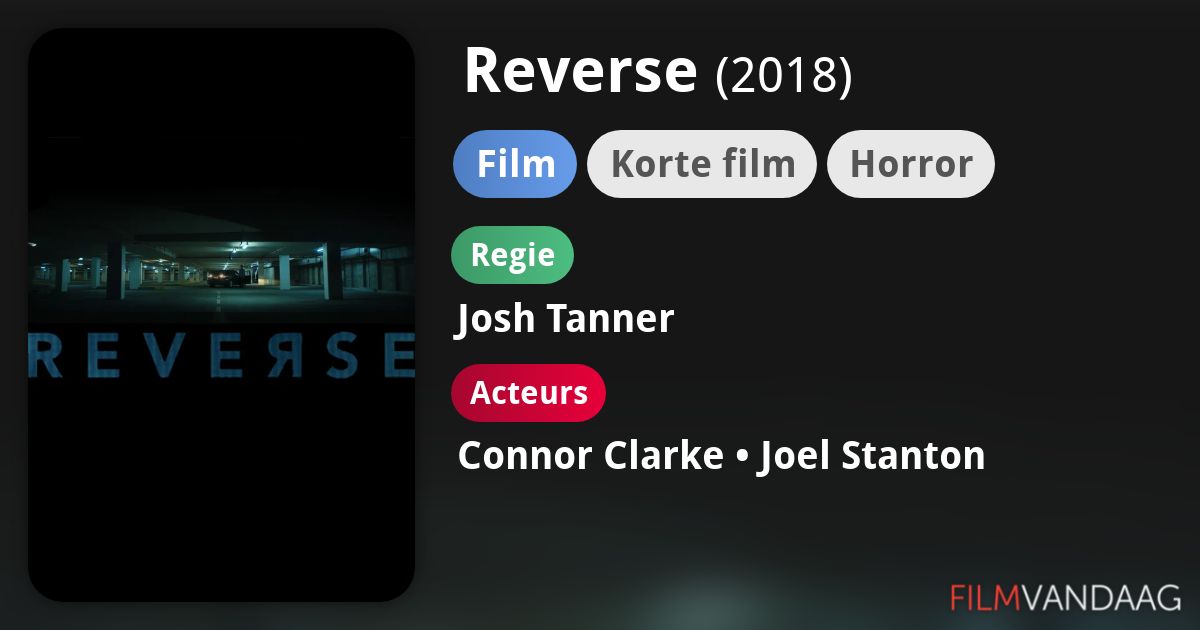 Reverse (film, 2018) - FilmVandaag.nl