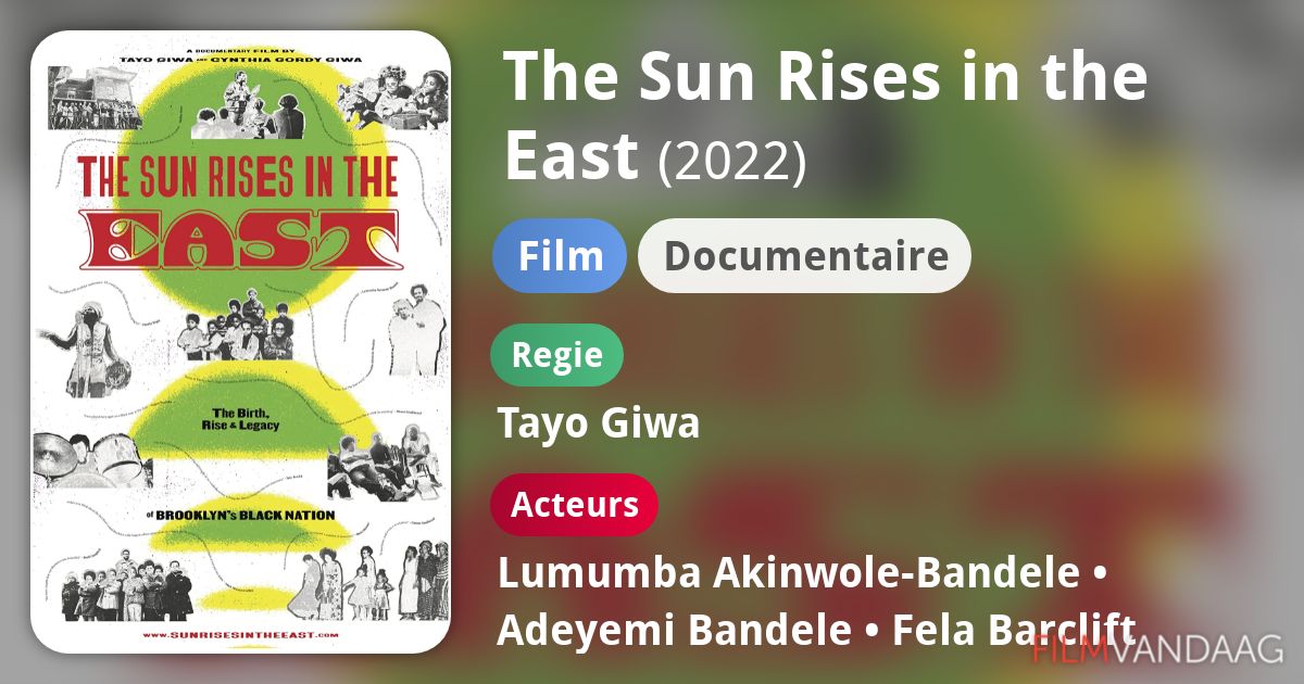 The Sun Rises in the East (film, 2022) - FilmVandaag.nl