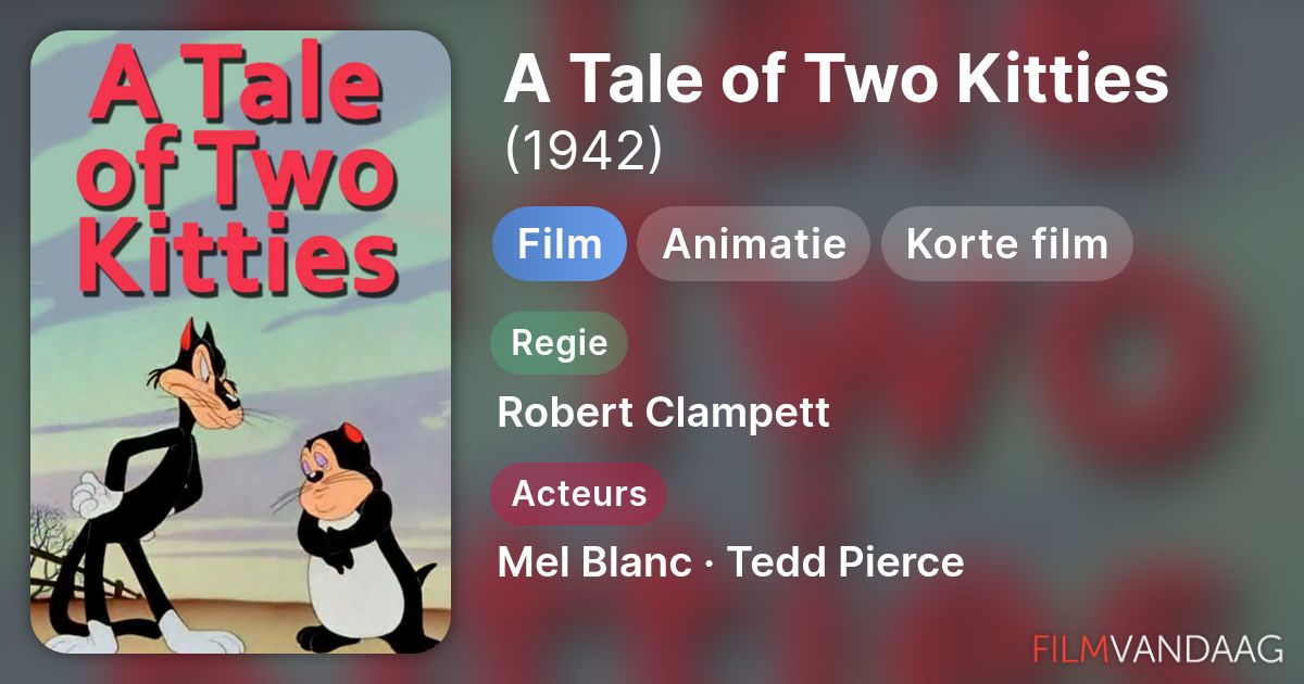 A Tale of Two Kitties (film, 1942) - FilmVandaag.nl