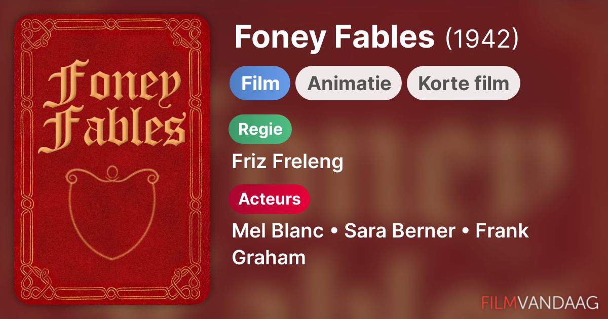 Foney Fables (film, 1942) - FilmVandaag.nl