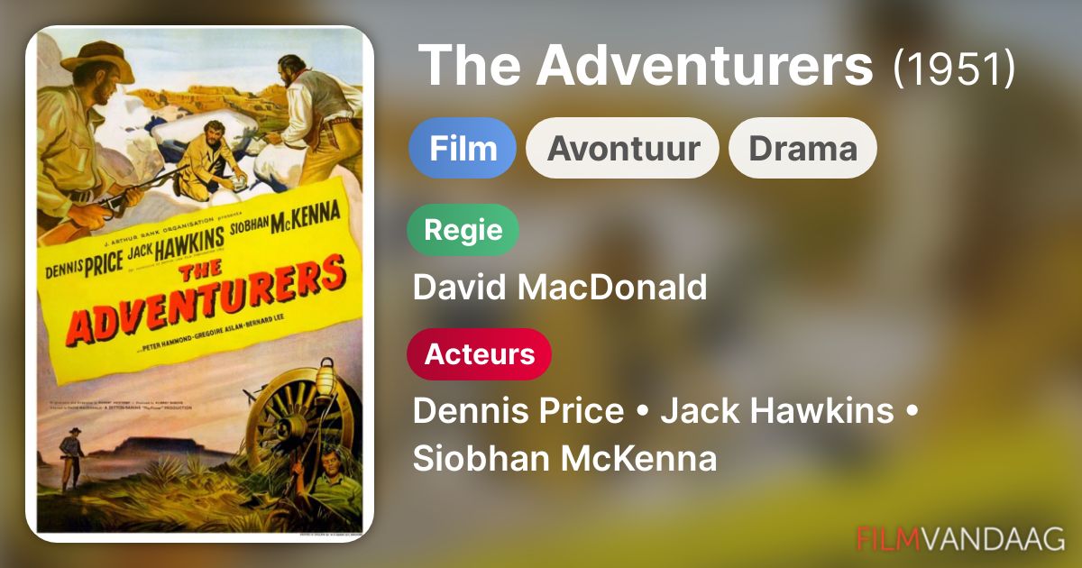 The Adventurers (film, 1951) - FilmVandaag.nl