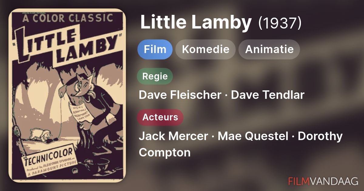 Little Lamby (film, 1937) - FilmVandaag.nl