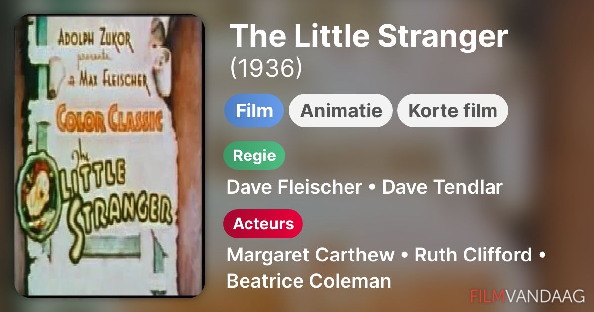 The Little Stranger (film, 1936) - FilmVandaag.nl