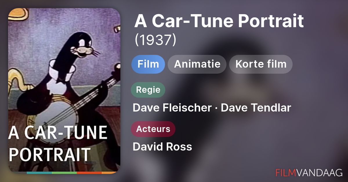 A Car-Tune Portrait (film, 1937) - FilmVandaag.nl