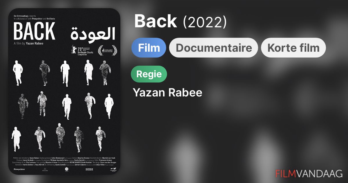 Back (film, 2023) - FilmVandaag.nl