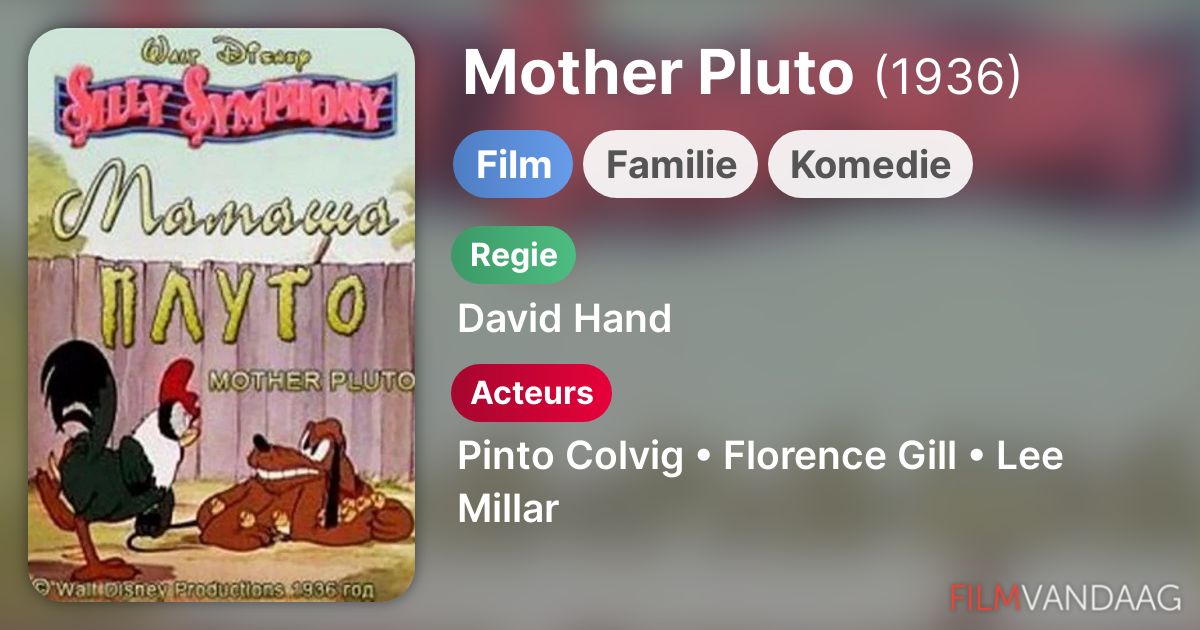Mother Pluto (film, 1936) - FilmVandaag.nl