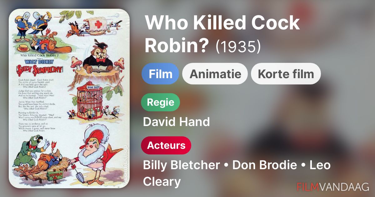 Who Killed Cock Robin? (film, 1935) - FilmVandaag.nl