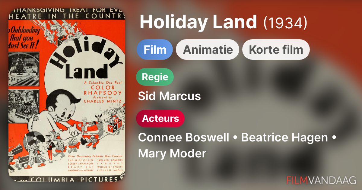 Holiday Land (film, 1934) - FilmVandaag.nl