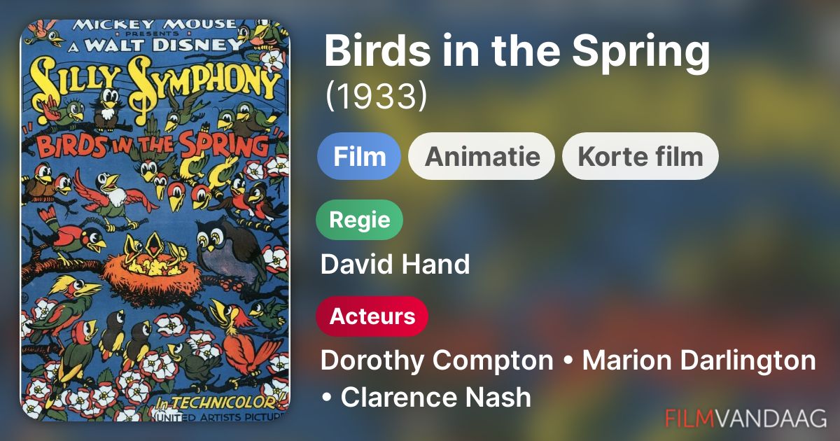 Birds in the Spring (film, 1933) - FilmVandaag.nl