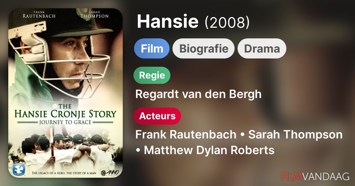 Hansie (film, 2008) - FilmVandaag.nl