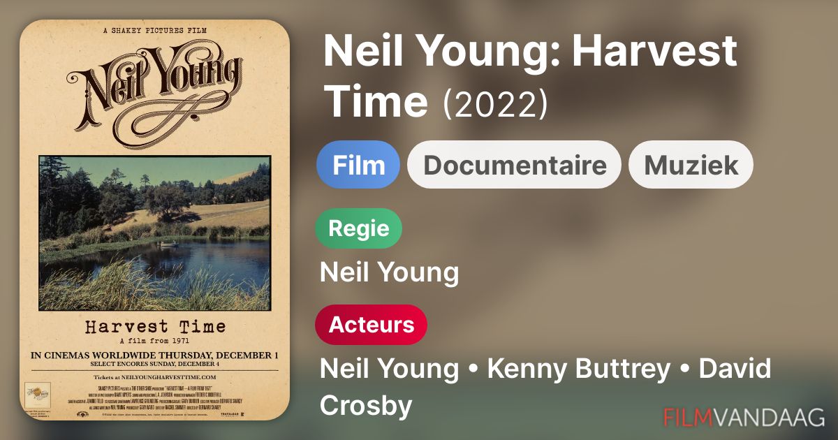 Neil Young: Harvest Time (film, 2022) - FilmVandaag.nl