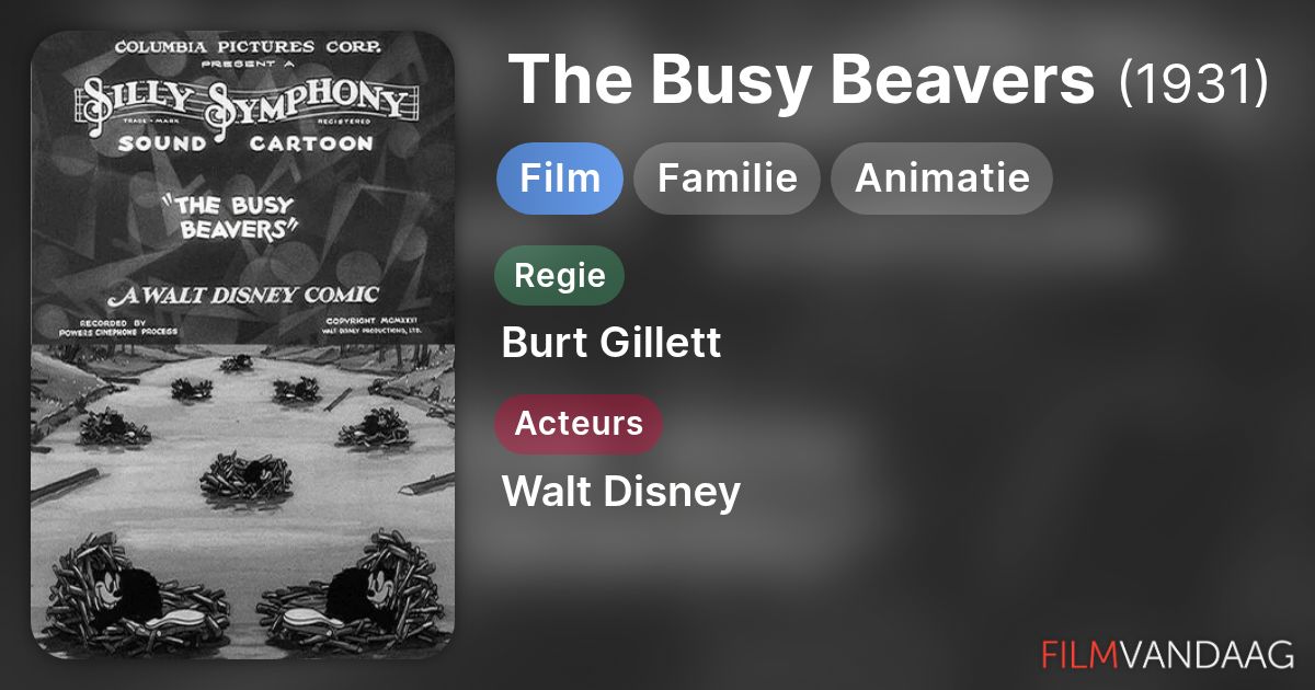 The Busy Beavers (film, 1931) - FilmVandaag.nl
