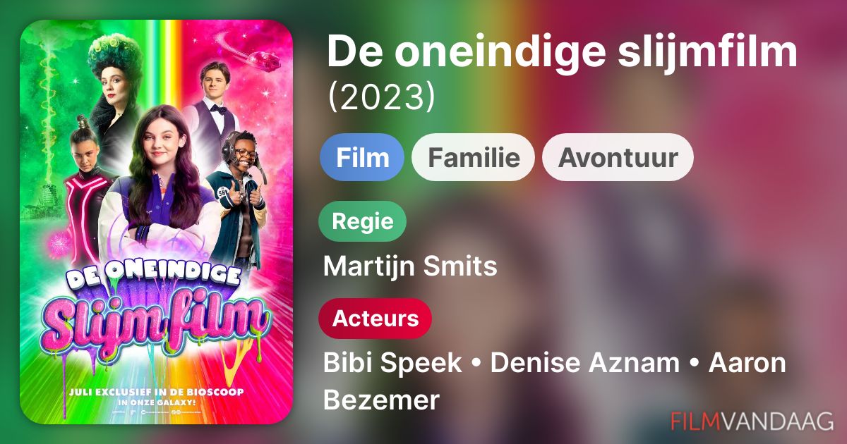 De oneindige slijmfilm (film, 2023) - FilmVandaag.nl