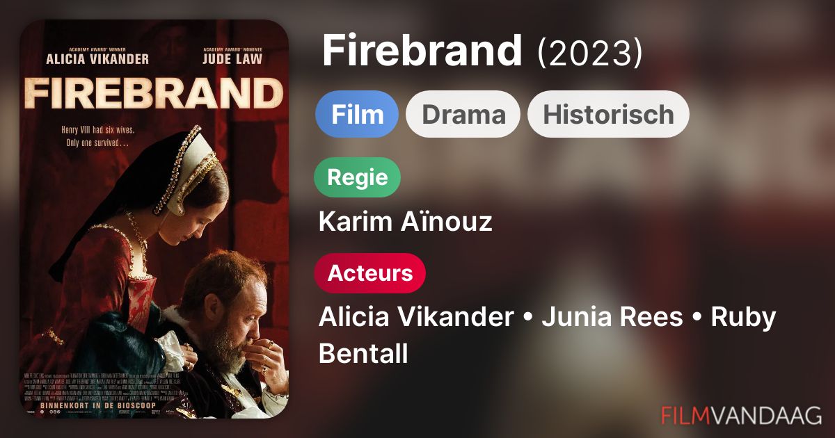 Firebrand (film, 2023) - FilmVandaag.nl
