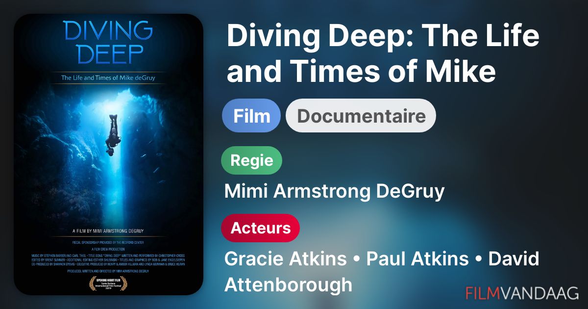 Alle acteurs in Diving Deep: The Life and Times of Mike deGruy (film ...