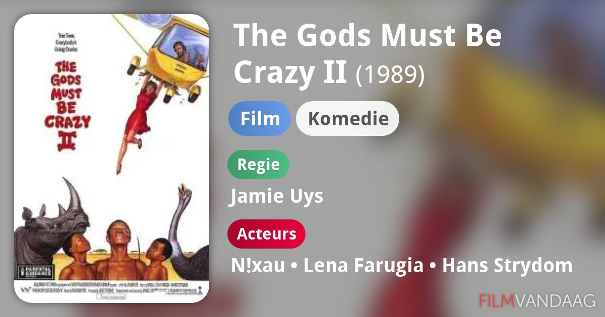 The Gods Must Be Crazy II (film, 1989) - FilmVandaag.nl