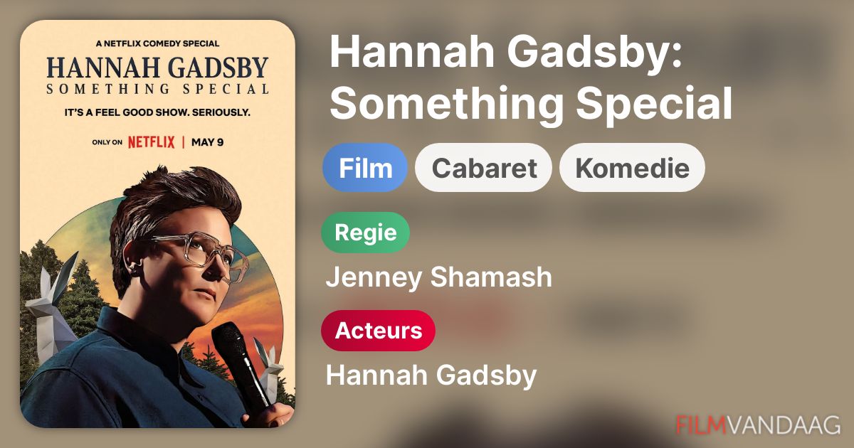 Hannah Gadsby: Something Special (film, 2023) - FilmVandaag.nl