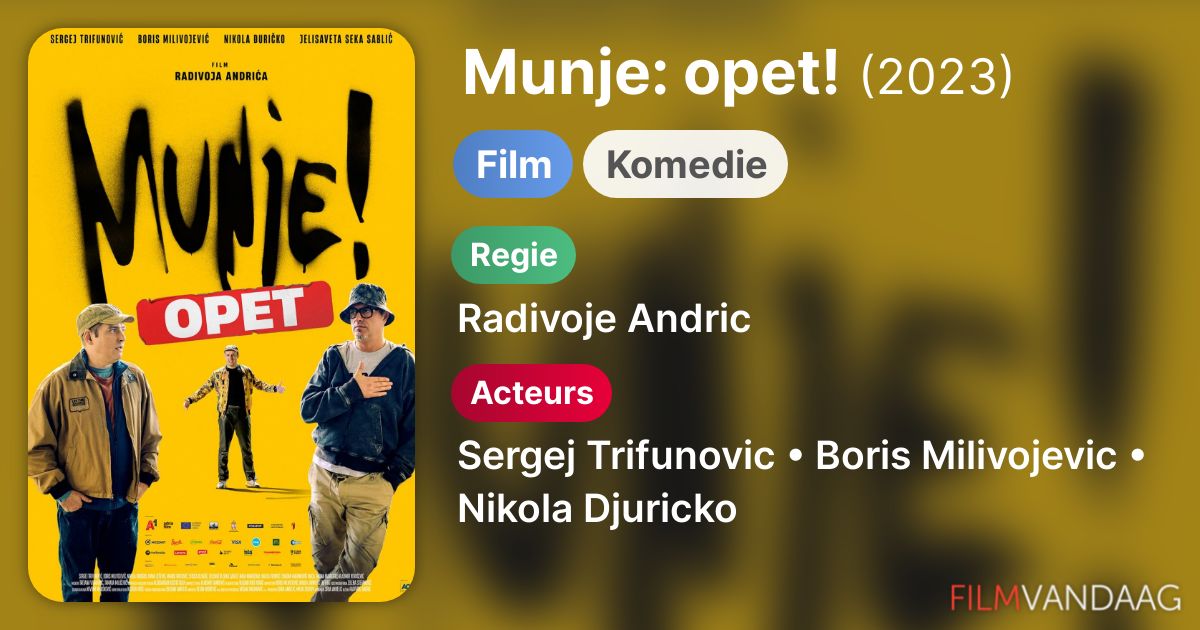 Munje: opet! (film, 2023) - FilmVandaag.nl