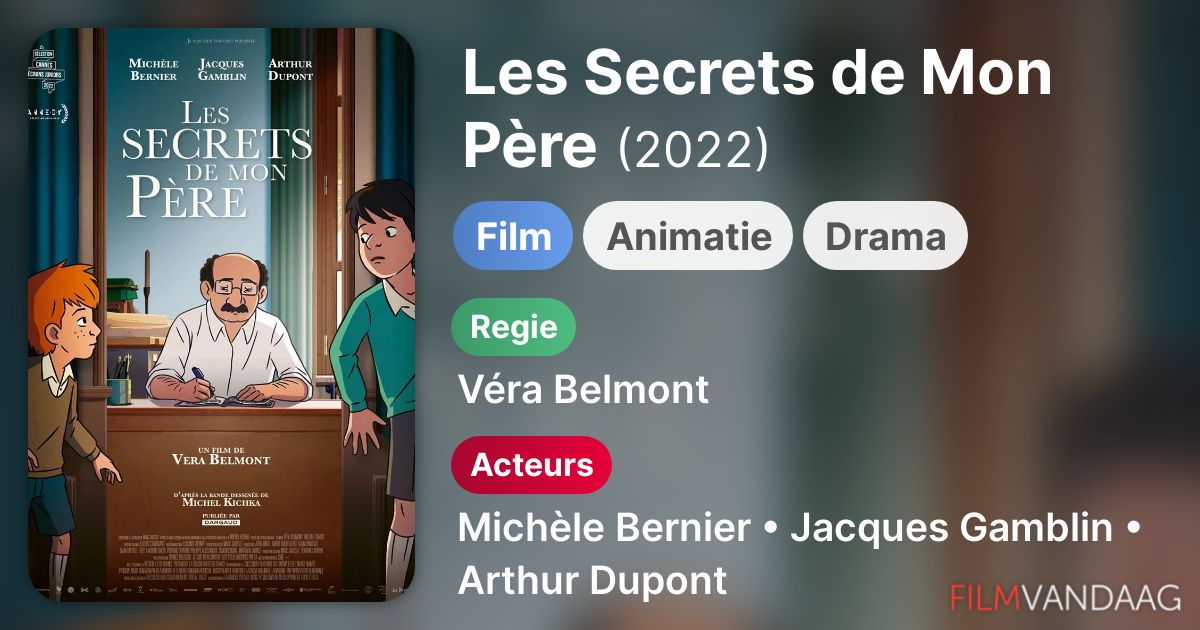 Les Secrets de Mon Père (film, 2022) kopen op dvd of blu-ray - FilmVandaag.nl