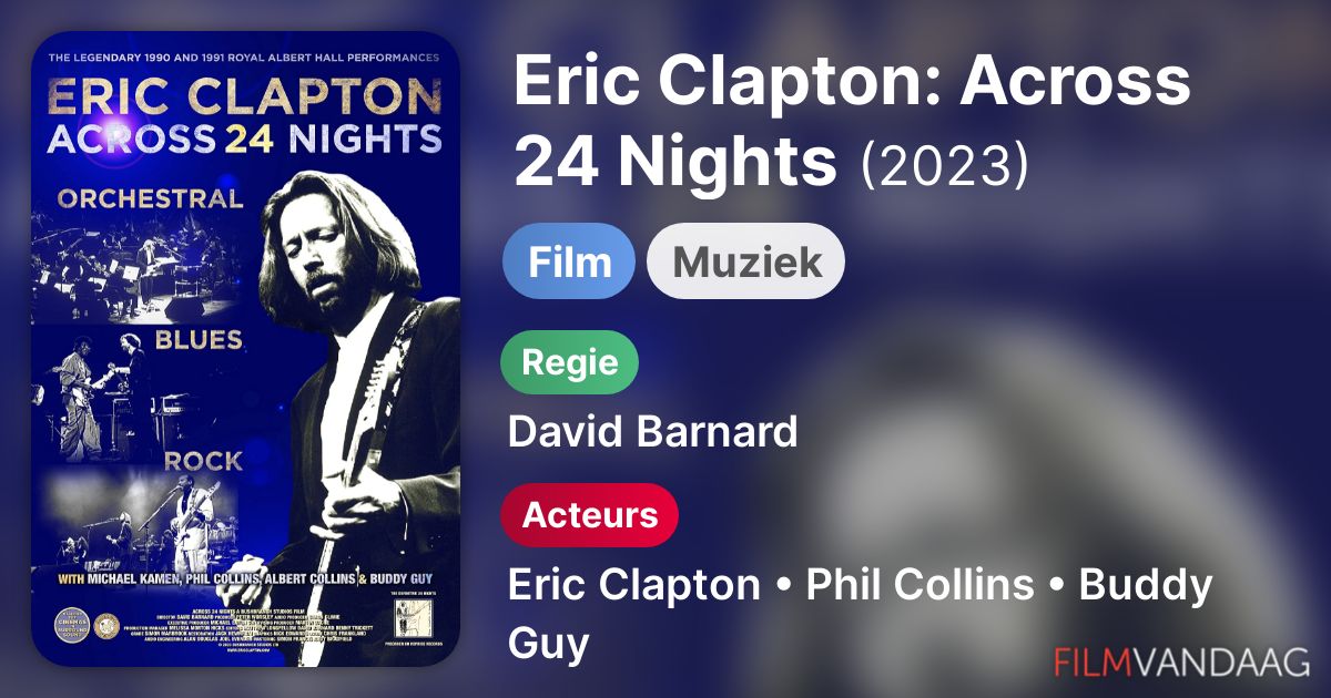 Eric Clapton: Across 24 Nights (film, 2023) - FilmVandaag.nl