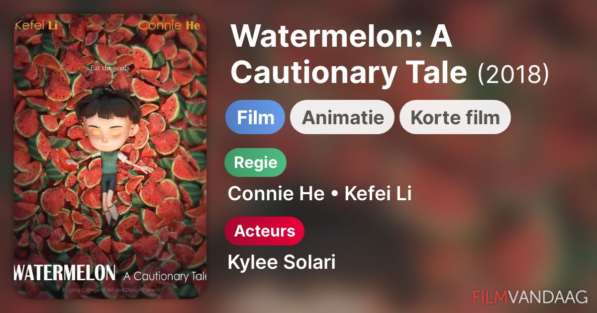 Watermelon: A Cautionary Tale (film, 2018) - FilmVandaag.nl