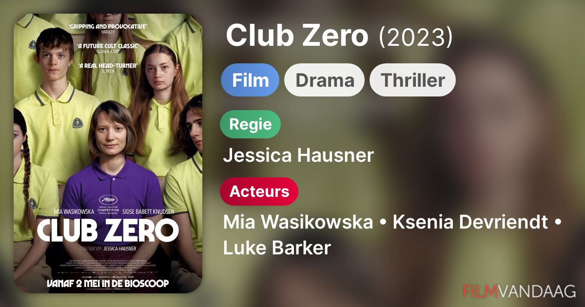 Club Zero (film, 2023) - FilmVandaag.nl