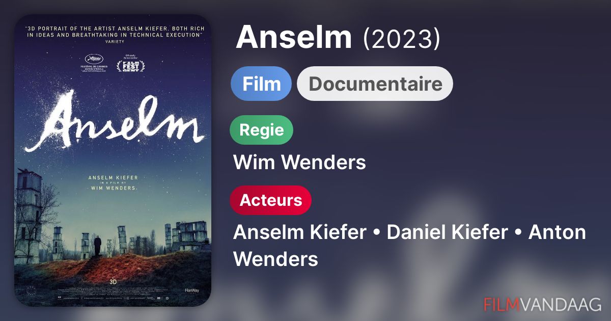 Anselm (film, 2023) - FilmVandaag.nl